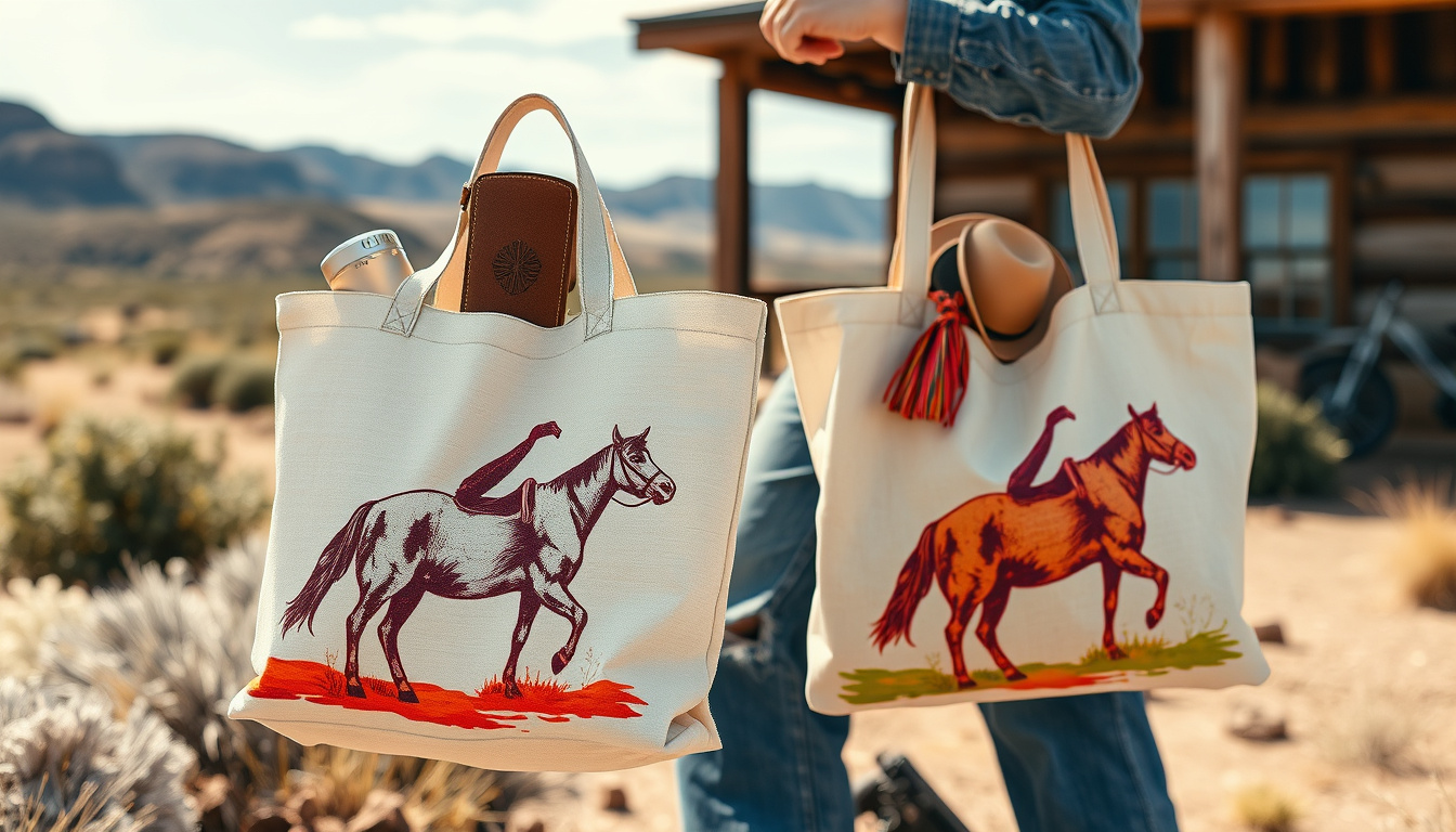 Vegetable-Dyed Cowboy Totes: Sustainable Style Meets Western Elegance ...