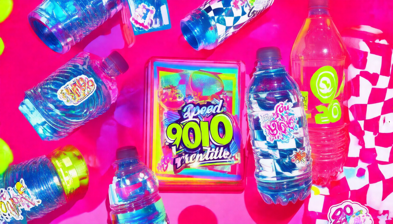 Water Bottle 90s Holographic Stickers: Under $10 Deals - Hot Products ...